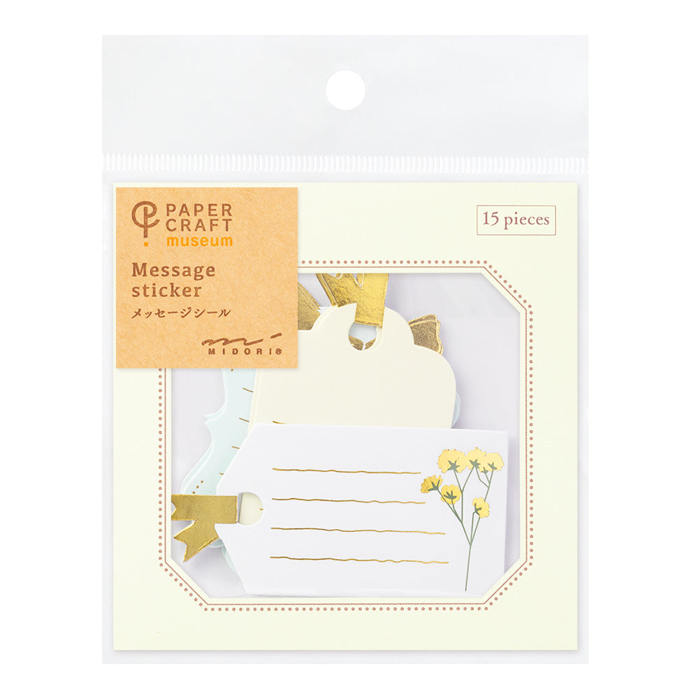 Paper Craft Museum Message Sticker - Message Tags – Yoseka Stationery