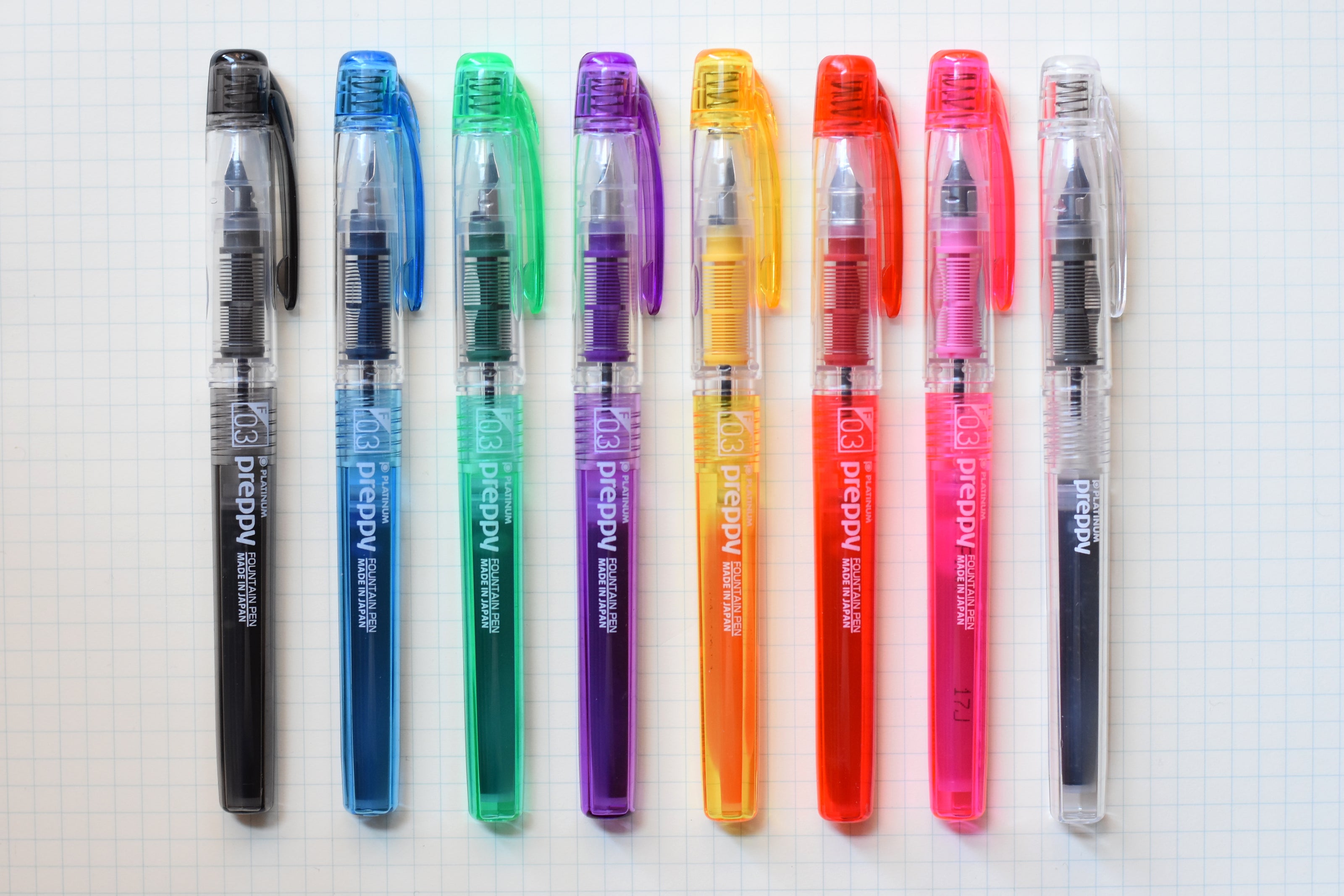 Platinum Preppy Fountain Pen - Crystal – Yoseka Stationery