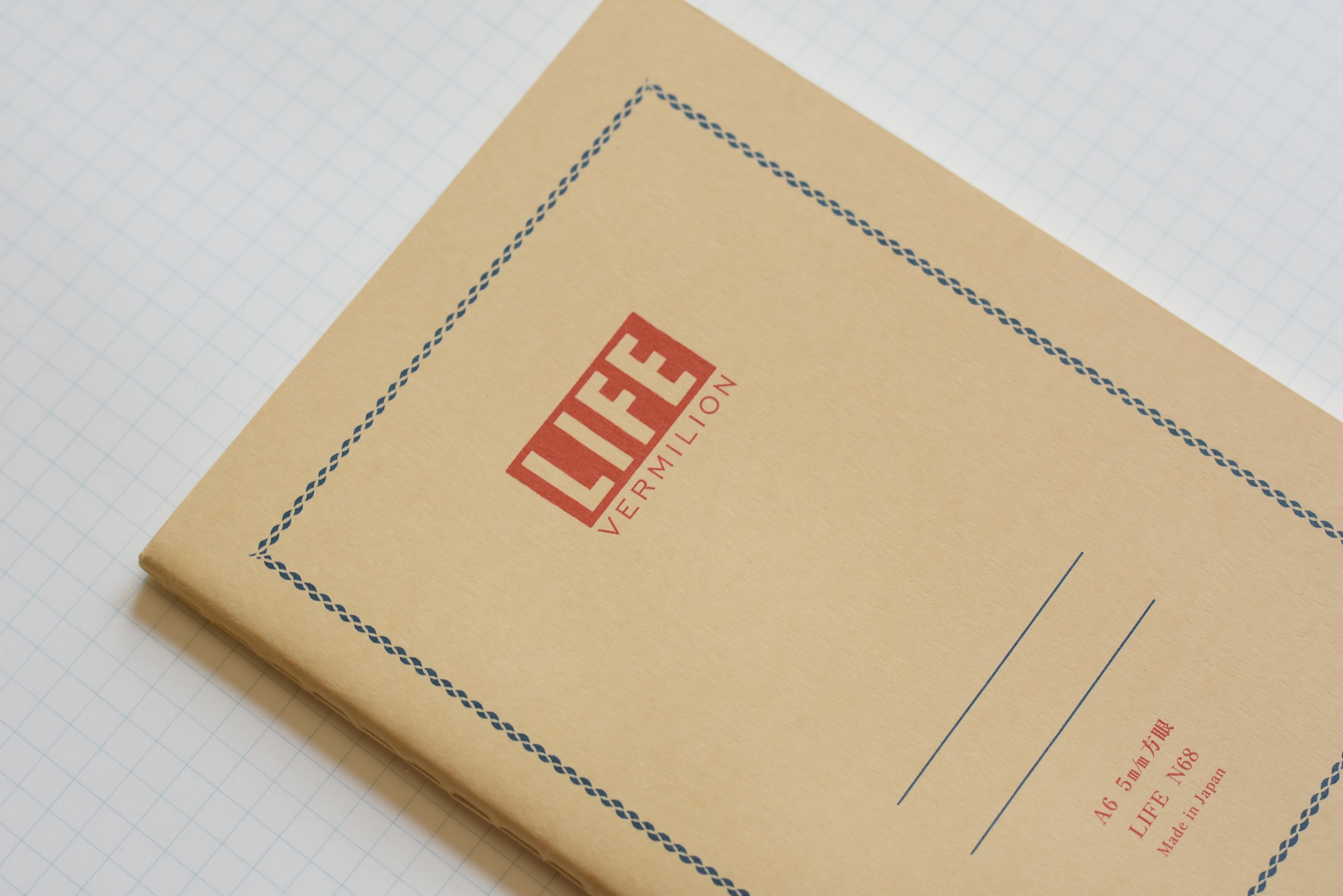 Vermilion Notebook - A6 - Grid – Yoseka Stationery