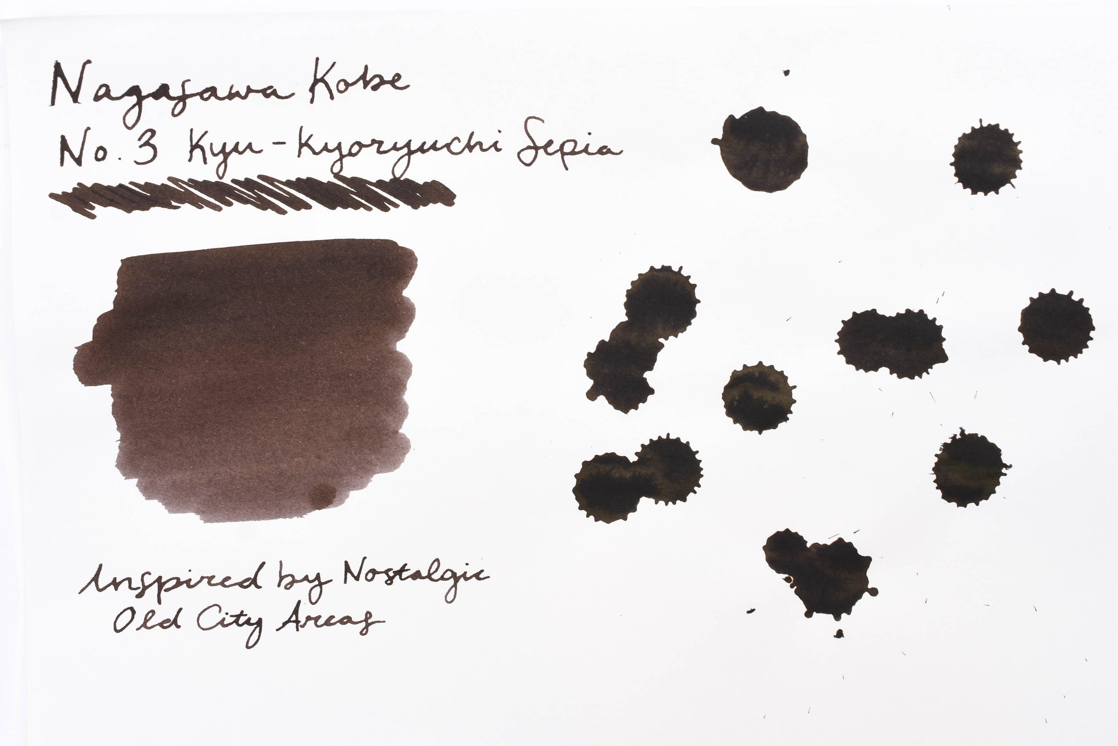 Nagasawa Kobe Ink No.3 Old City Sepia 舊居留地茶褐 – Yoseka Stationery