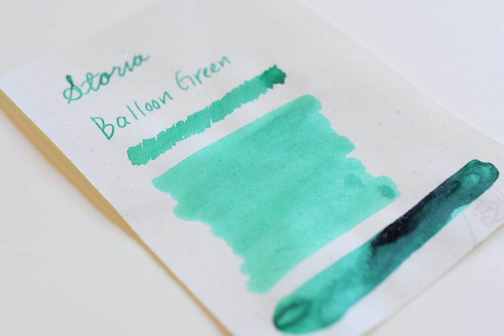 Sailor Storia Pigment Ink - 20mL - Balloon Green – Yoseka Stationery
