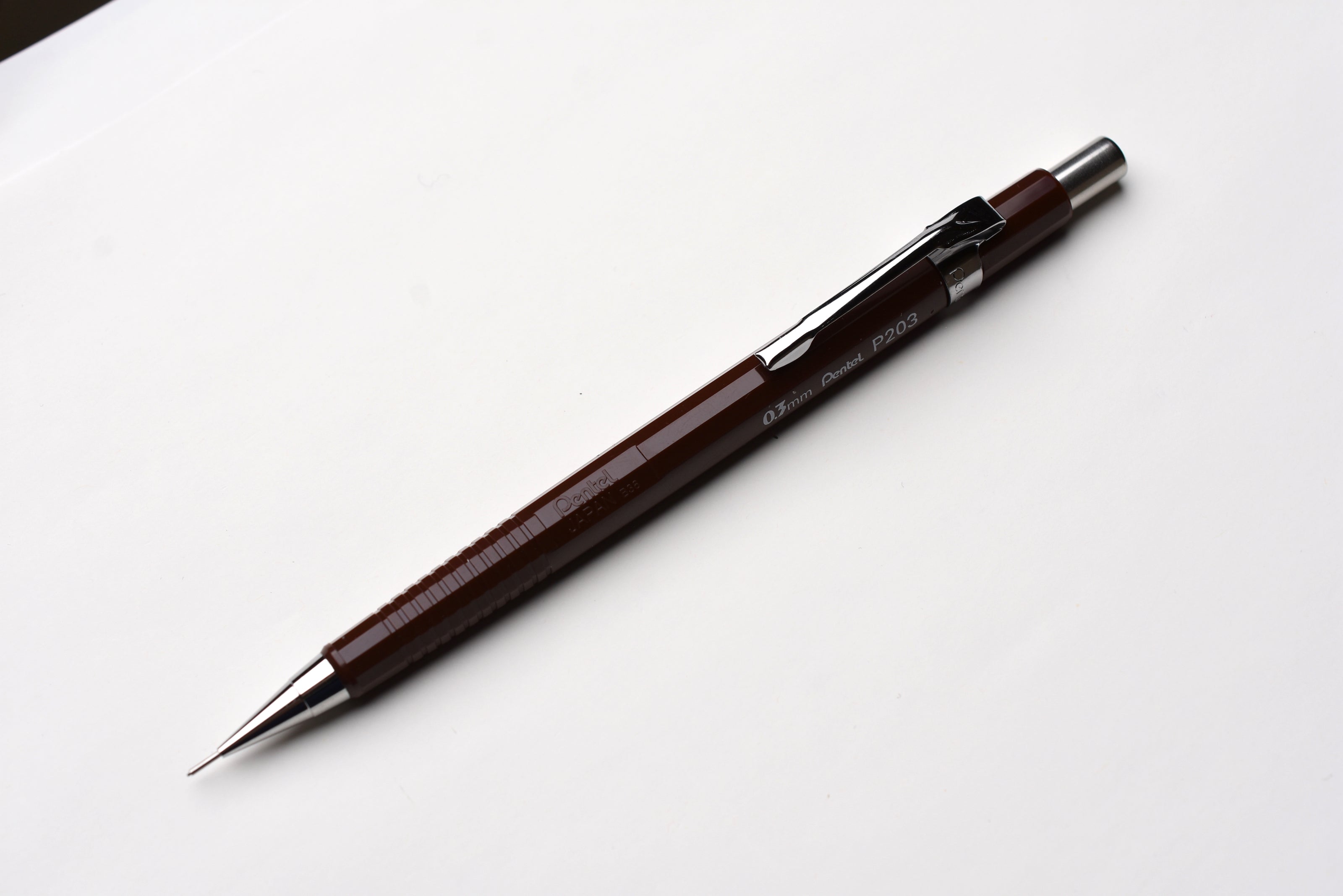 Pentel P203 Mechanical Pencil - Brown - 0.3mm – Yoseka Stationery