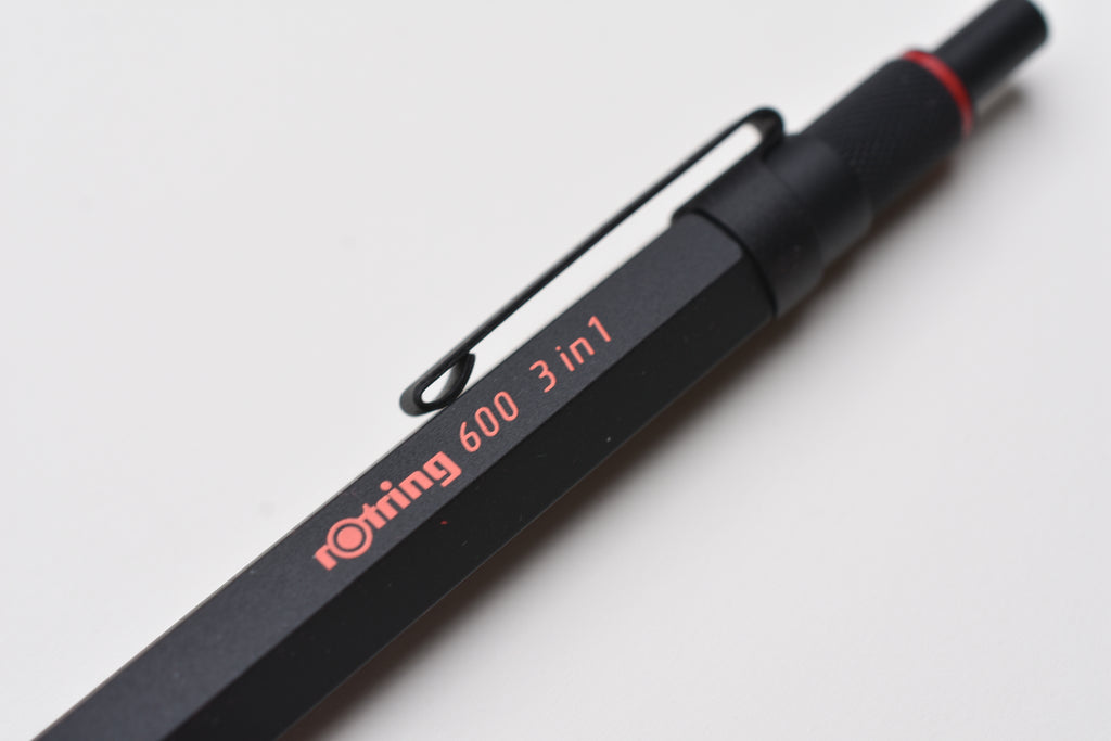 rOtring 600 3-in-1 Ballpoint Multi Pen - Black – Yoseka Stationery