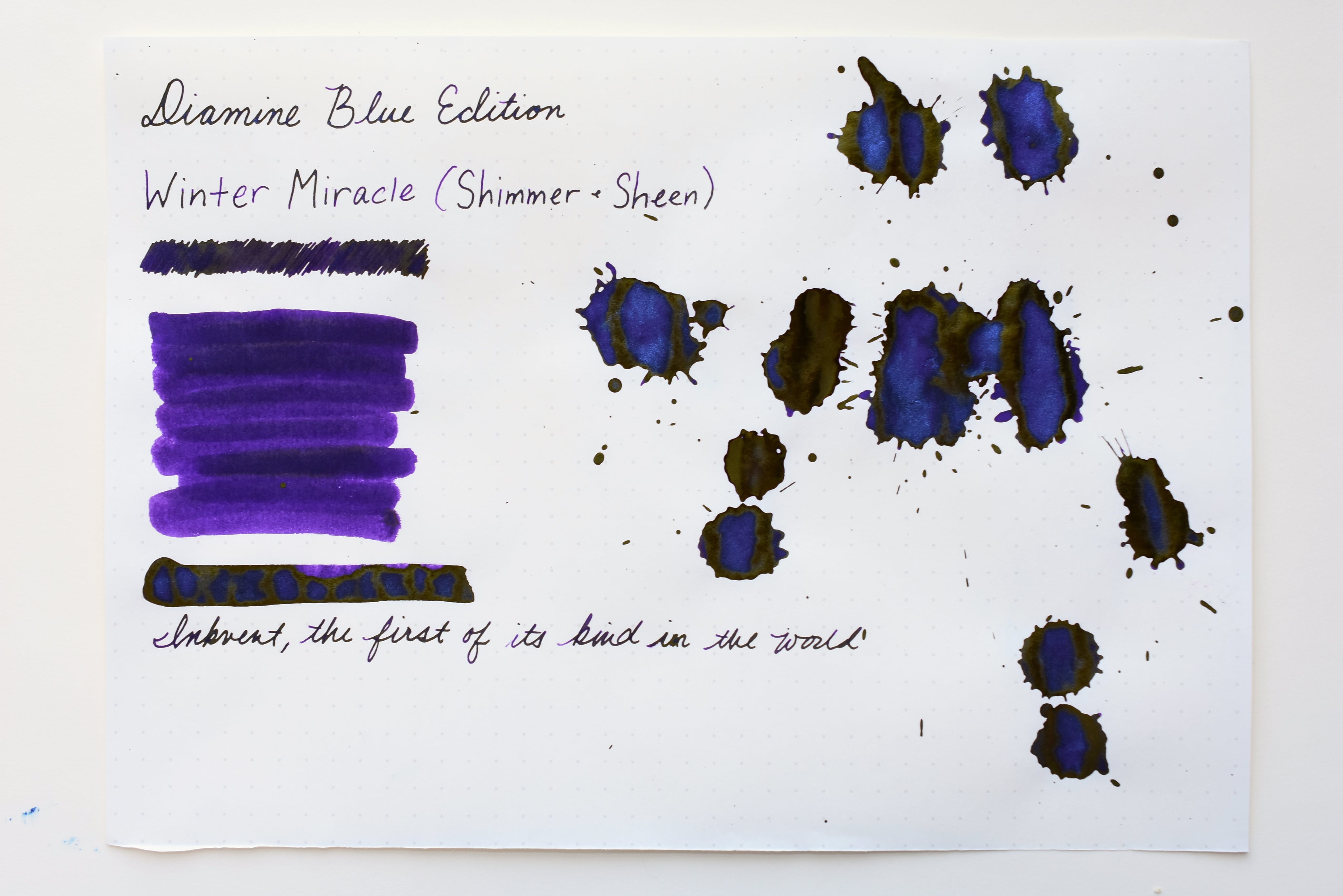 Diamine Blue Edition - Winter Miracle – Yoseka Stationery