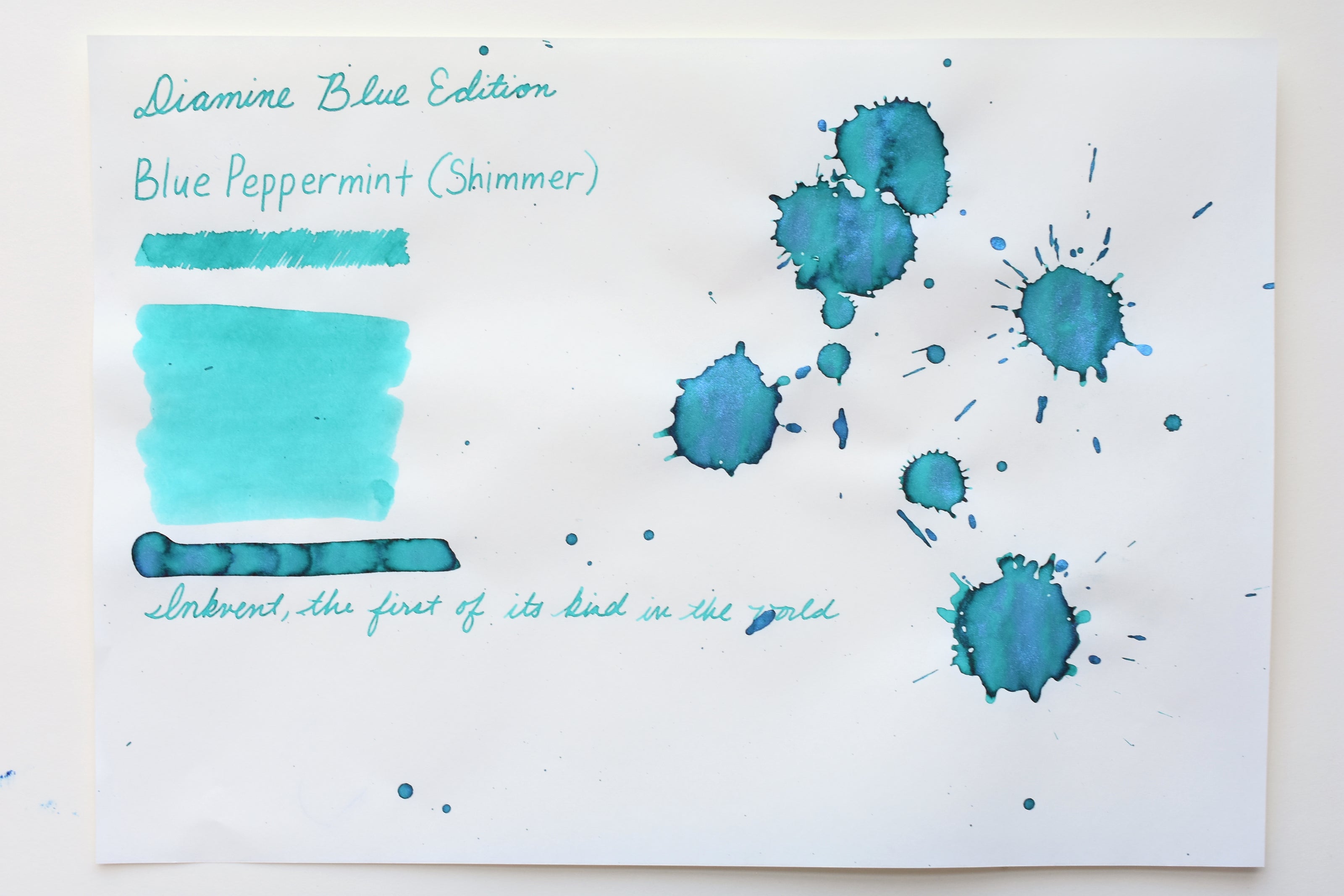 Ink Sample - Diamine Blue Edition – Yoseka Stationery