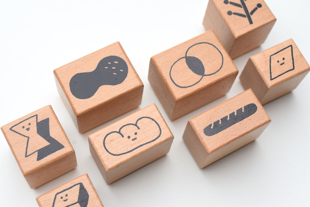 Yohand Studio Wooden Stamp - Shapes – Yoseka Stationery