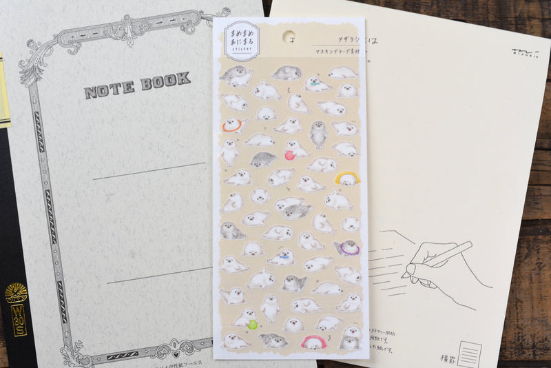 Chunky Animals Washi Stickers - Seals – Yoseka Stationery