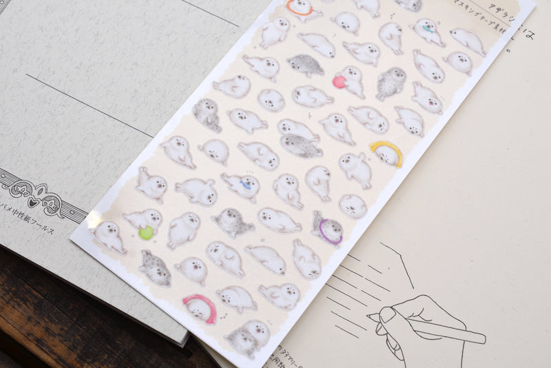 Chunky Animals Washi Stickers - Seals – Yoseka Stationery