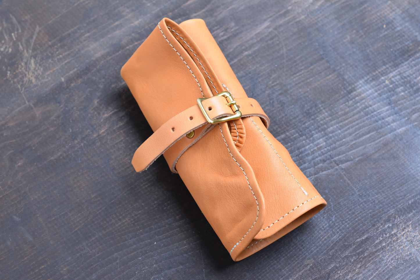 The Superior Labor Leather Roll Pen Case - Natural – Yoseka Stationery