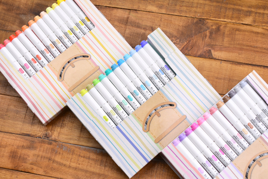Zebra Highlighter Mildliner 35 Color Box Set – Yoseka Stationery