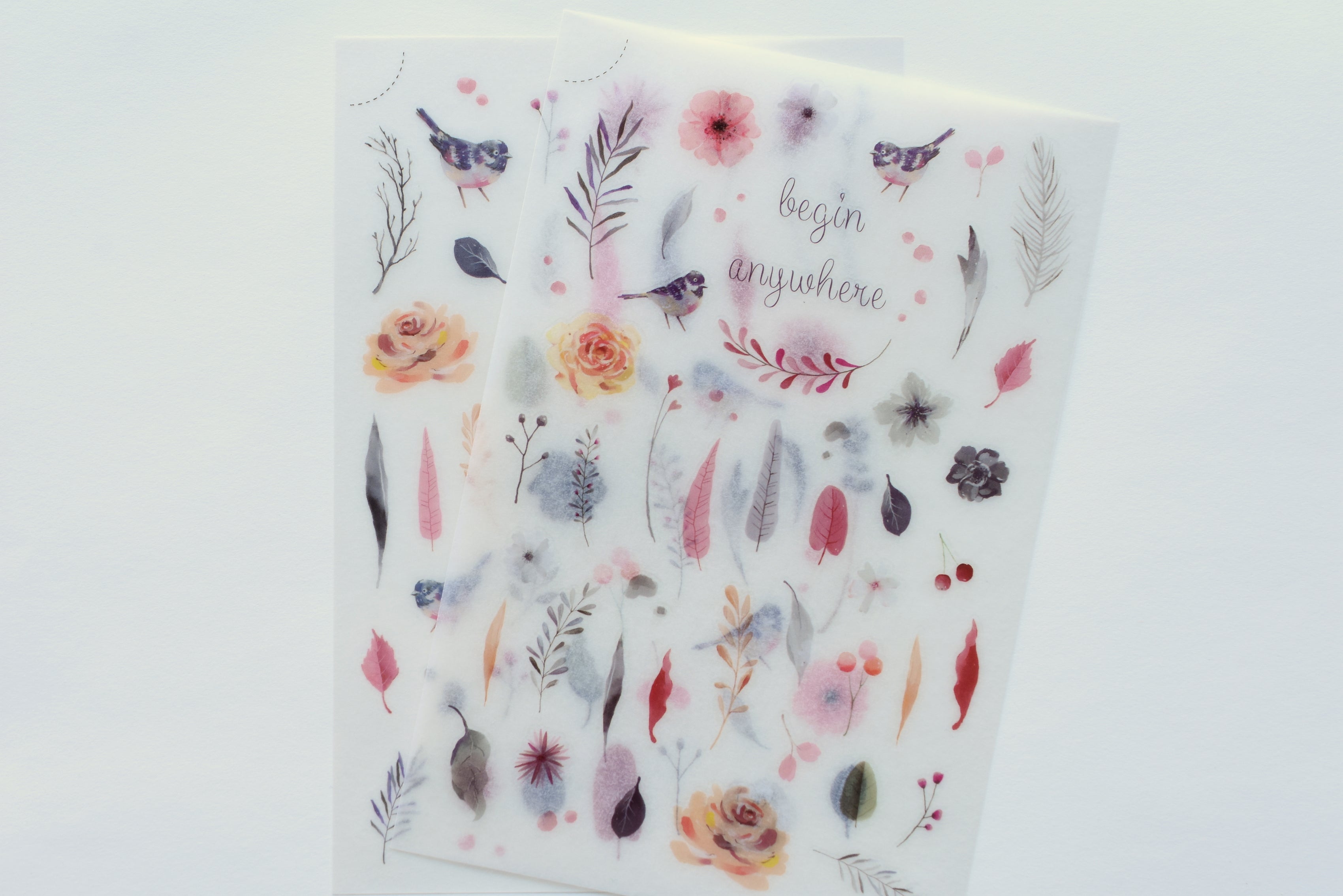 MU Print-On Stickers - Begin Anywhere - #122 – Yoseka Stationery