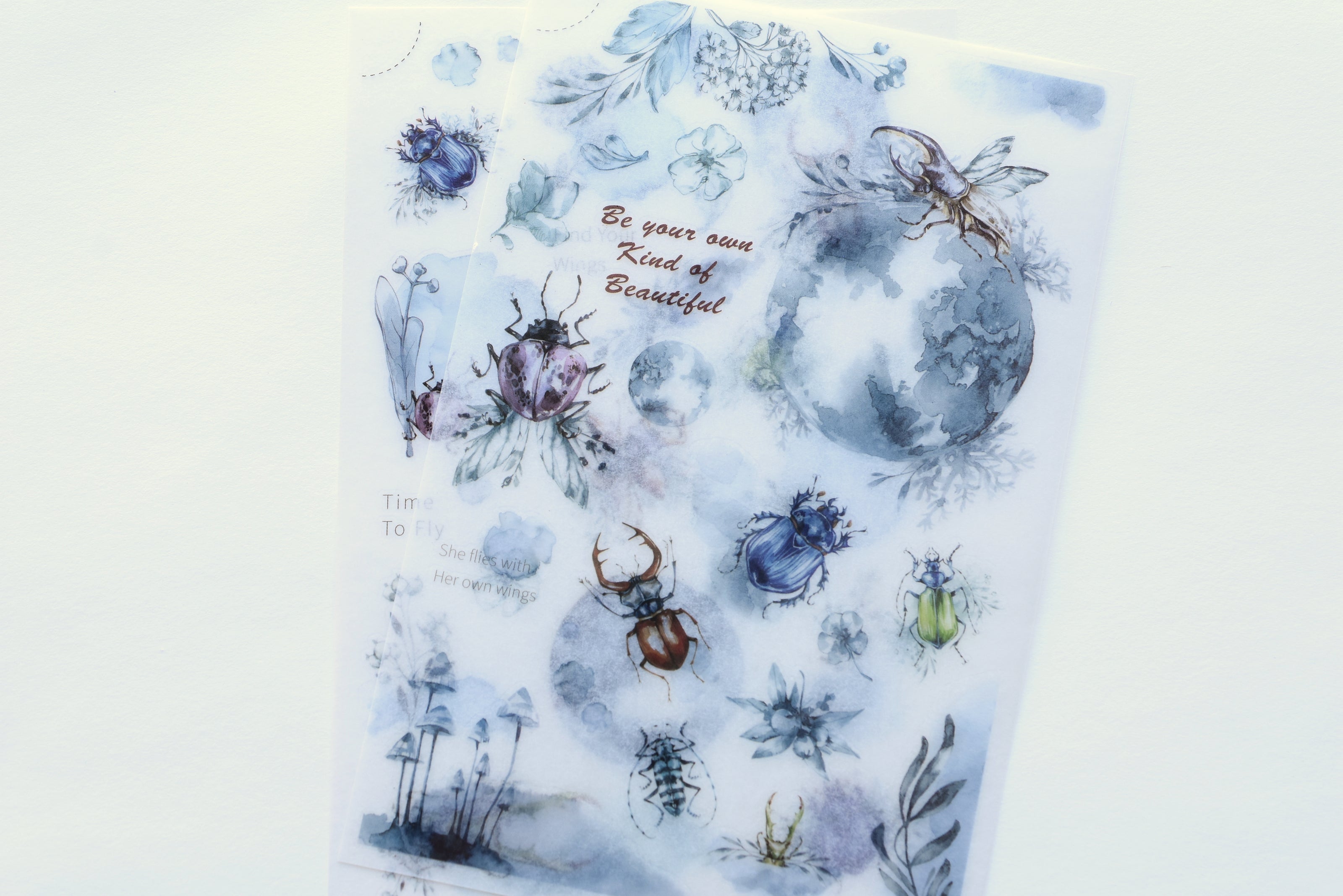 MU Print-On Stickers - Find Your Wings - #125 – Yoseka Stationery