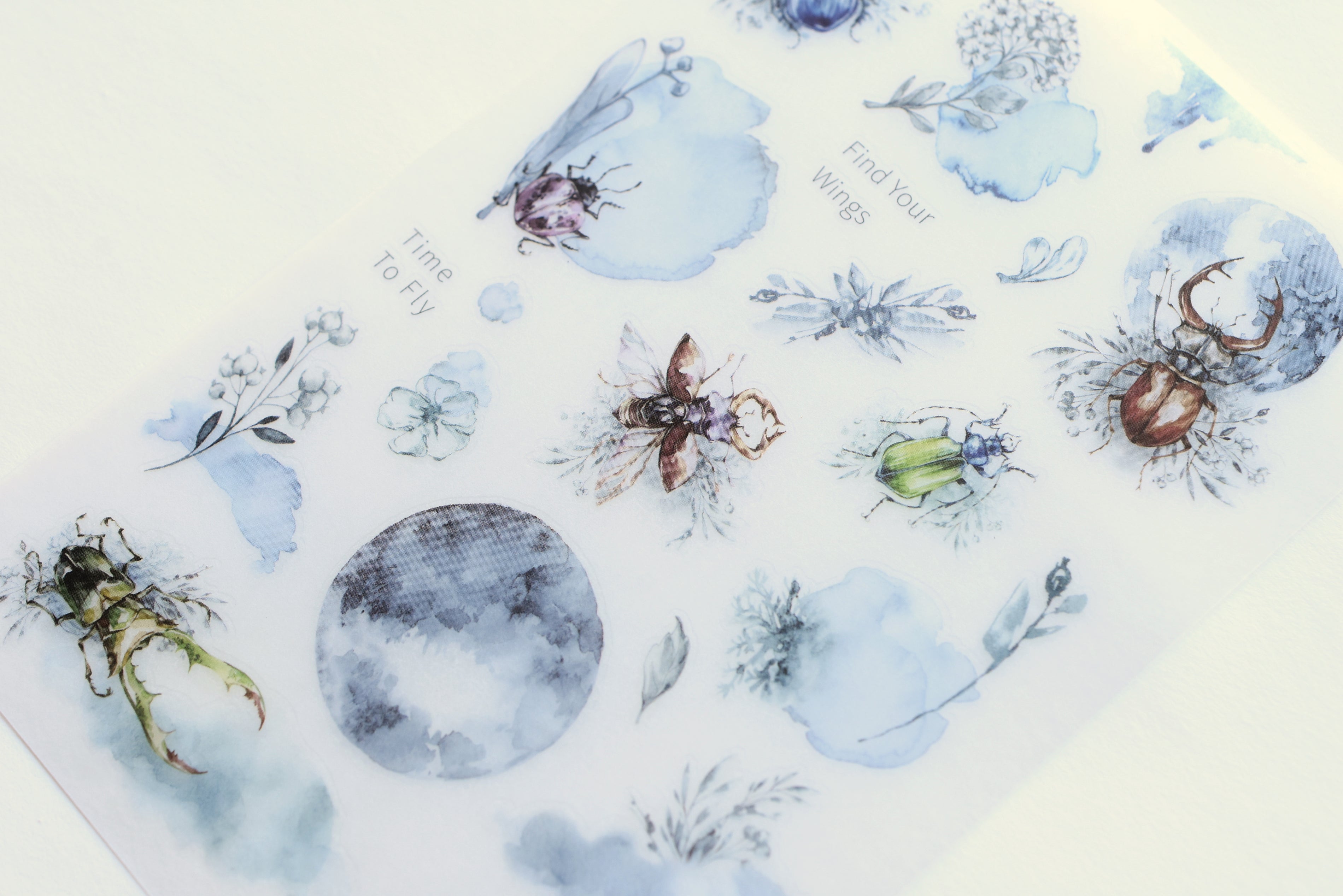 MU Print-On Stickers - Find Your Wings - #125 – Yoseka Stationery