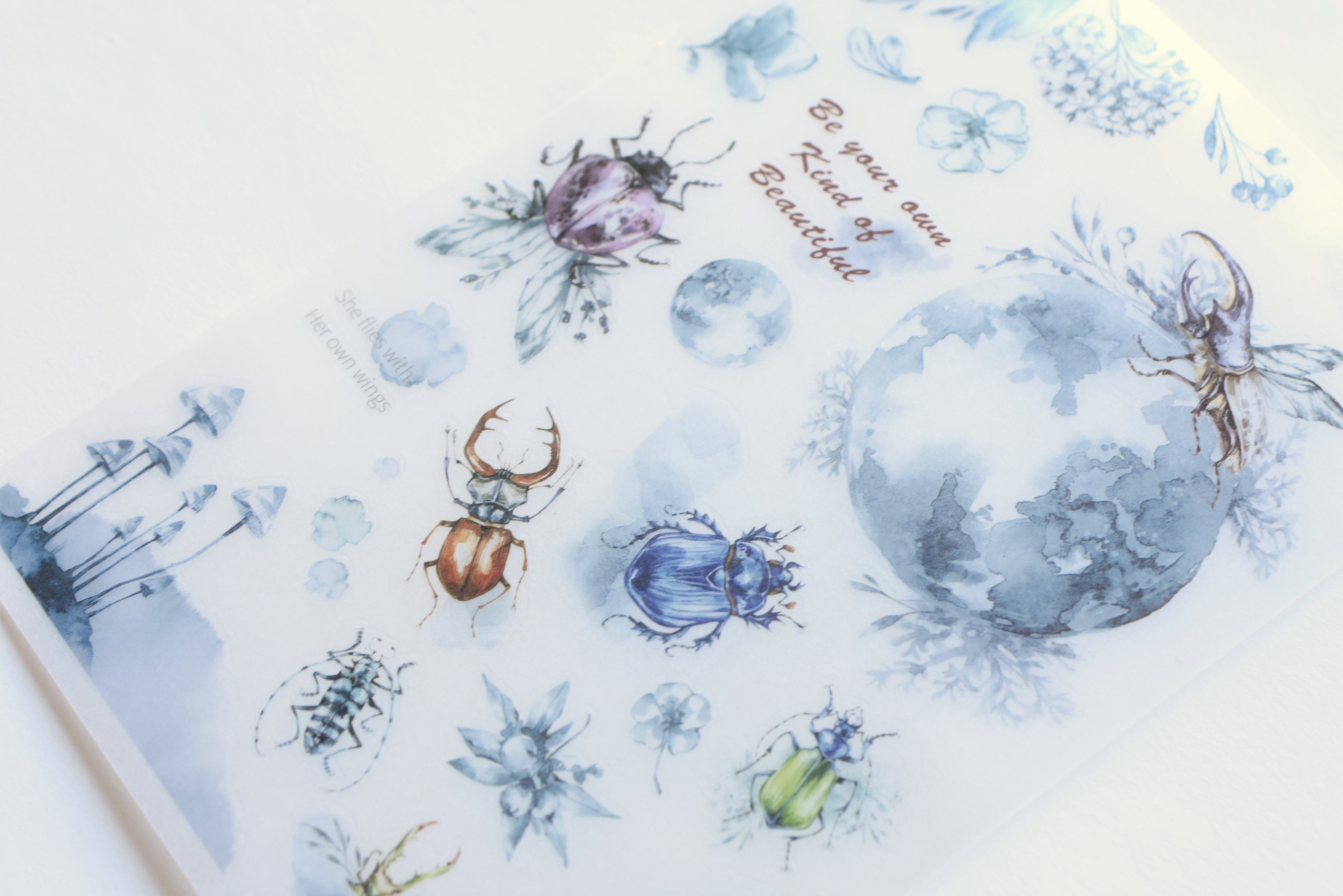 MU Print-On Stickers - Find Your Wings - #125 – Yoseka Stationery