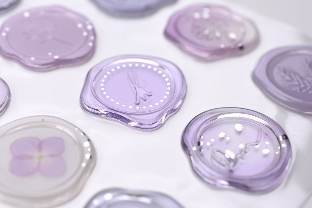 Sealing Dear Clear Sticker - Purple – Yoseka Stationery