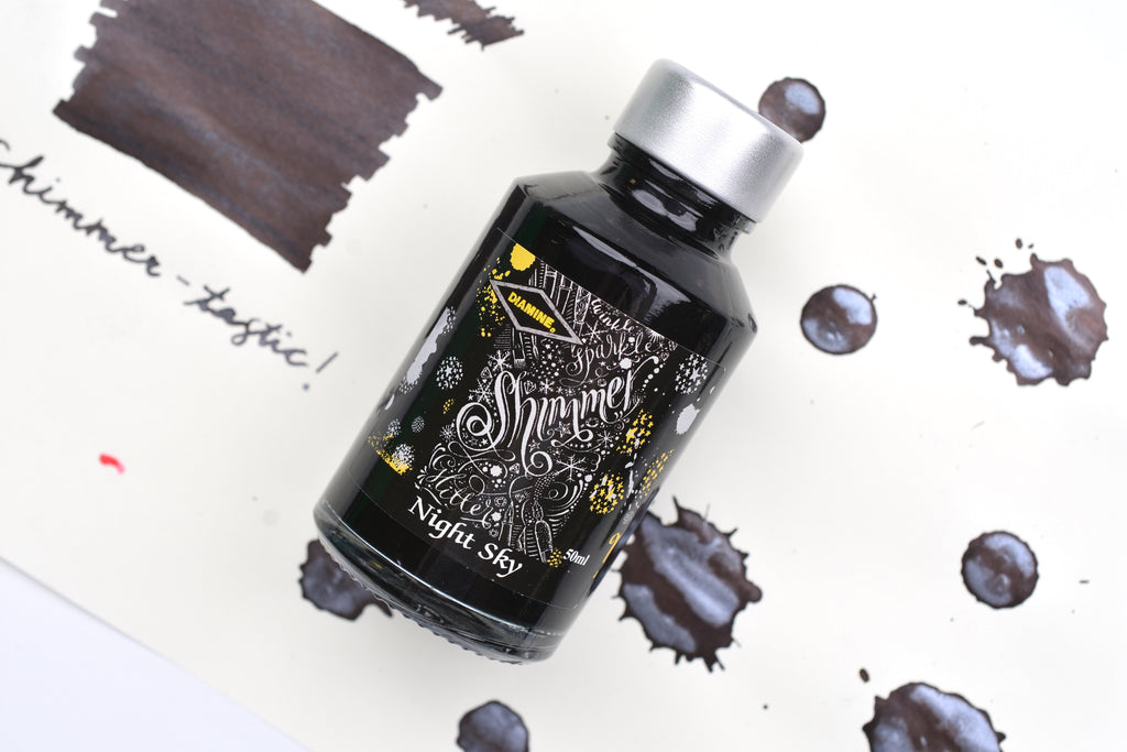 Diamine Shimmer Ink - Night Sky - 50mL – Yoseka Stationery