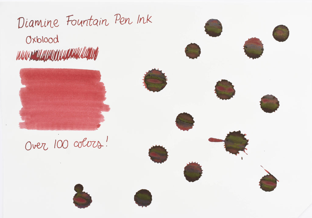 Diamine Fountain Pen Ink - Oxblood - 30mL – Yoseka Stationery