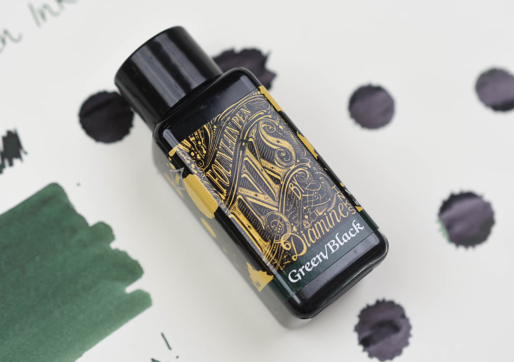 Diamine Fountain Pen Ink - Green/Black - 30mL – Yoseka Stationery