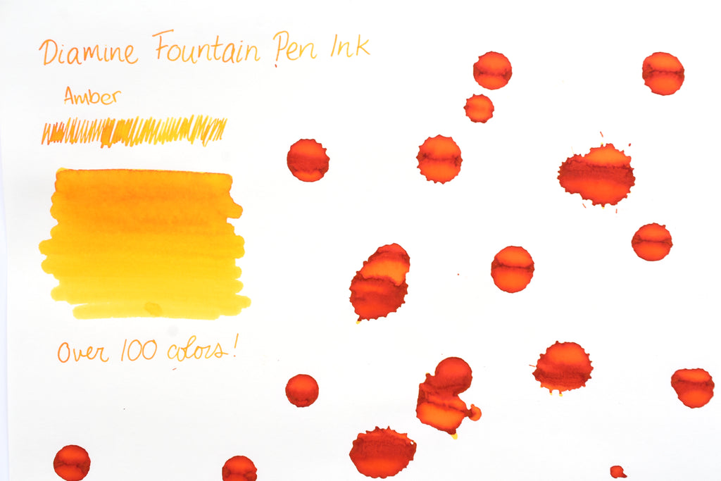 Diamine Fountain Pen Ink - Amber - 30mL – Yoseka Stationery