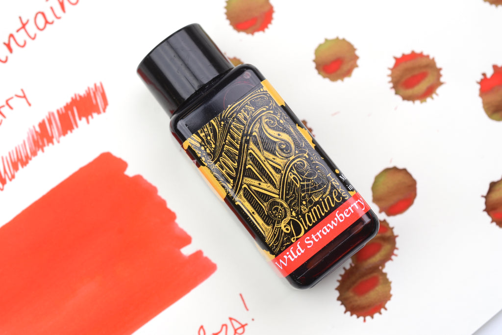 Diamine Fountain Pen Ink - Wild Strawberry - 30mL – Yoseka Stationery