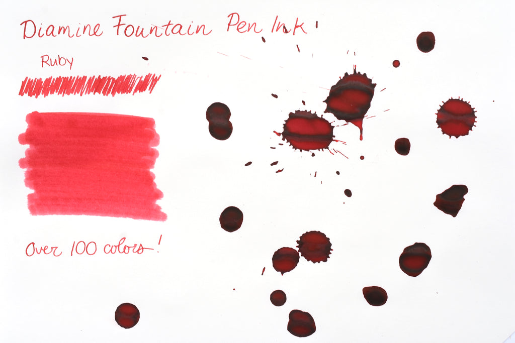 Diamine Fountain Pen Ink - Ruby - 30mL – Yoseka Stationery