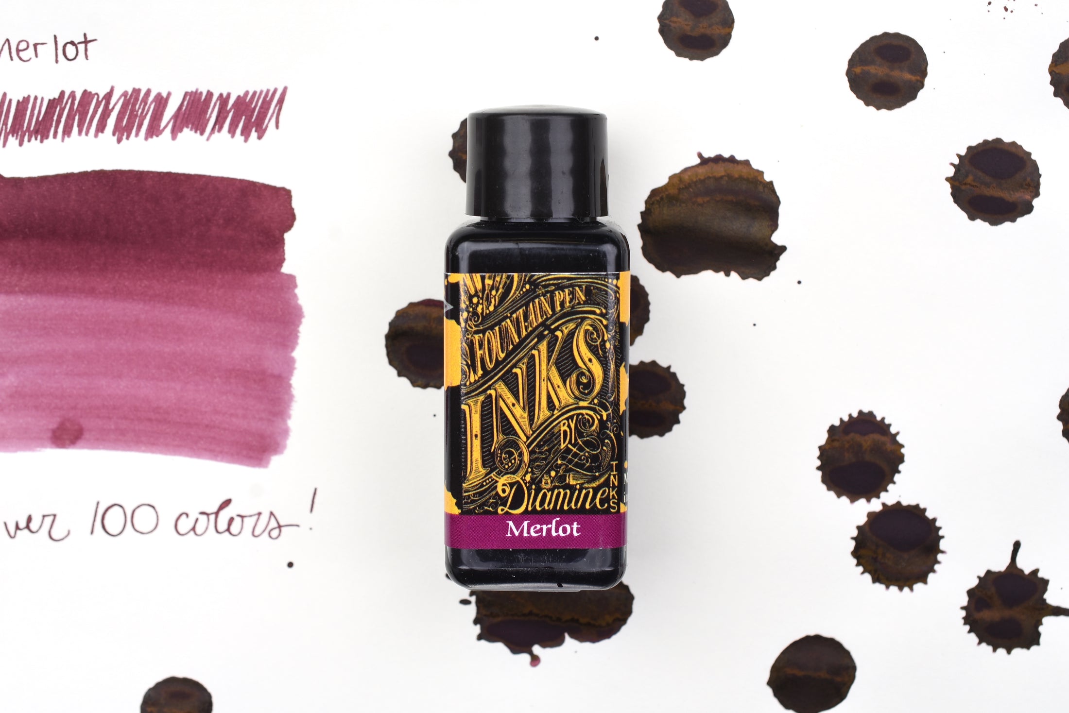 Diamine Fountain Pen Ink - Merlot - 30mL – Yoseka Stationery