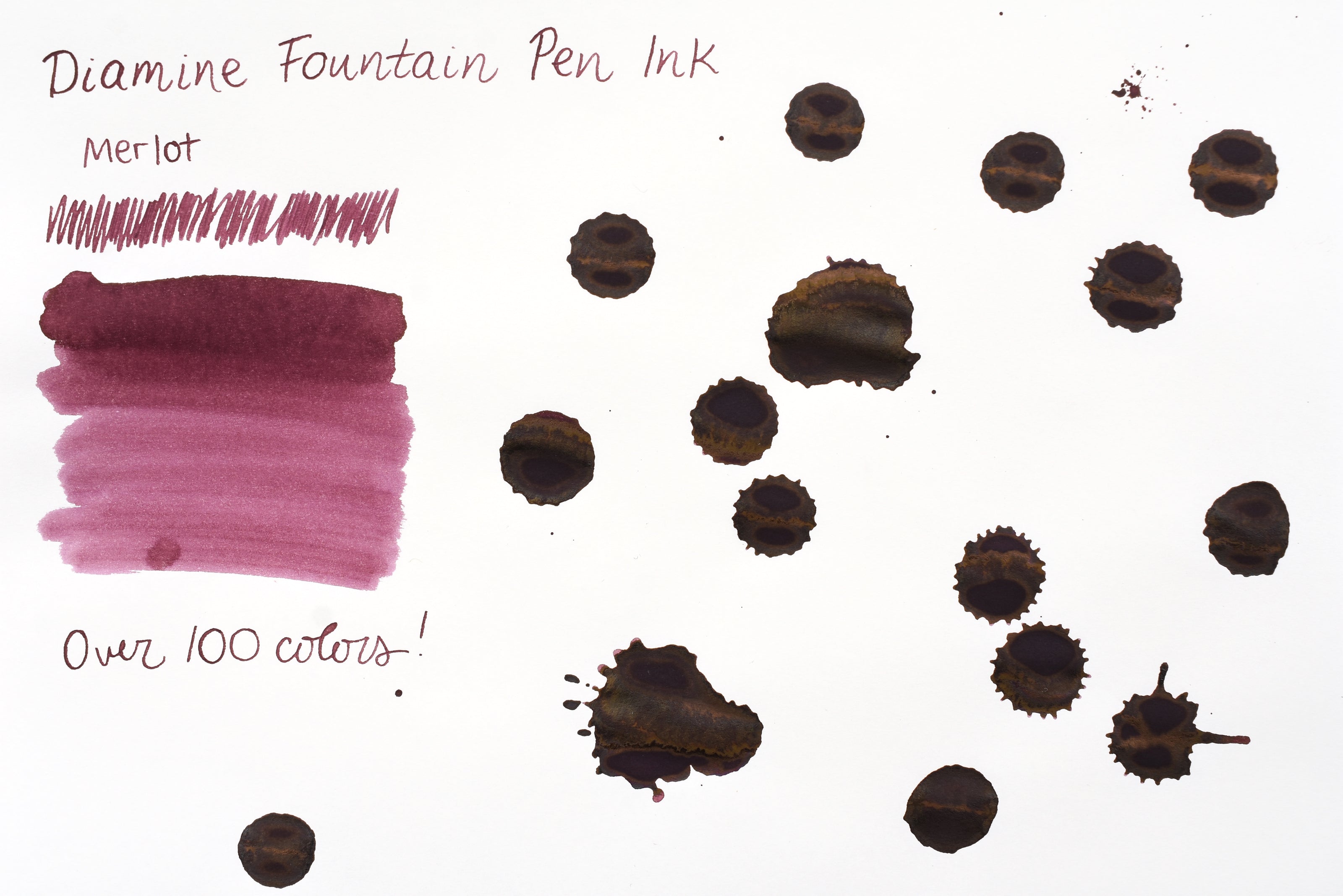 Diamine Fountain Pen Ink - Merlot - 30mL – Yoseka Stationery