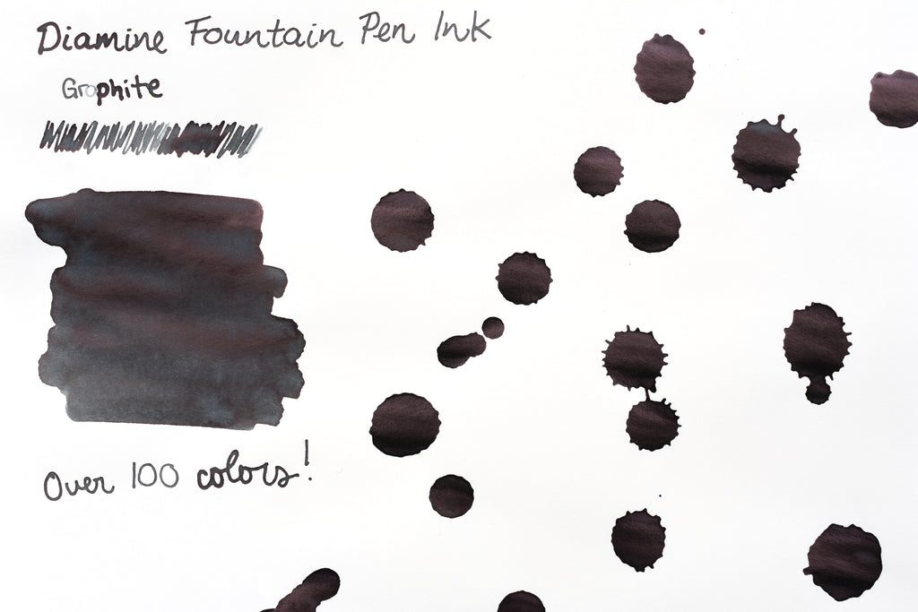 Diamine Fountain Pen Ink - Graphite - 30mL – Yoseka Stationery