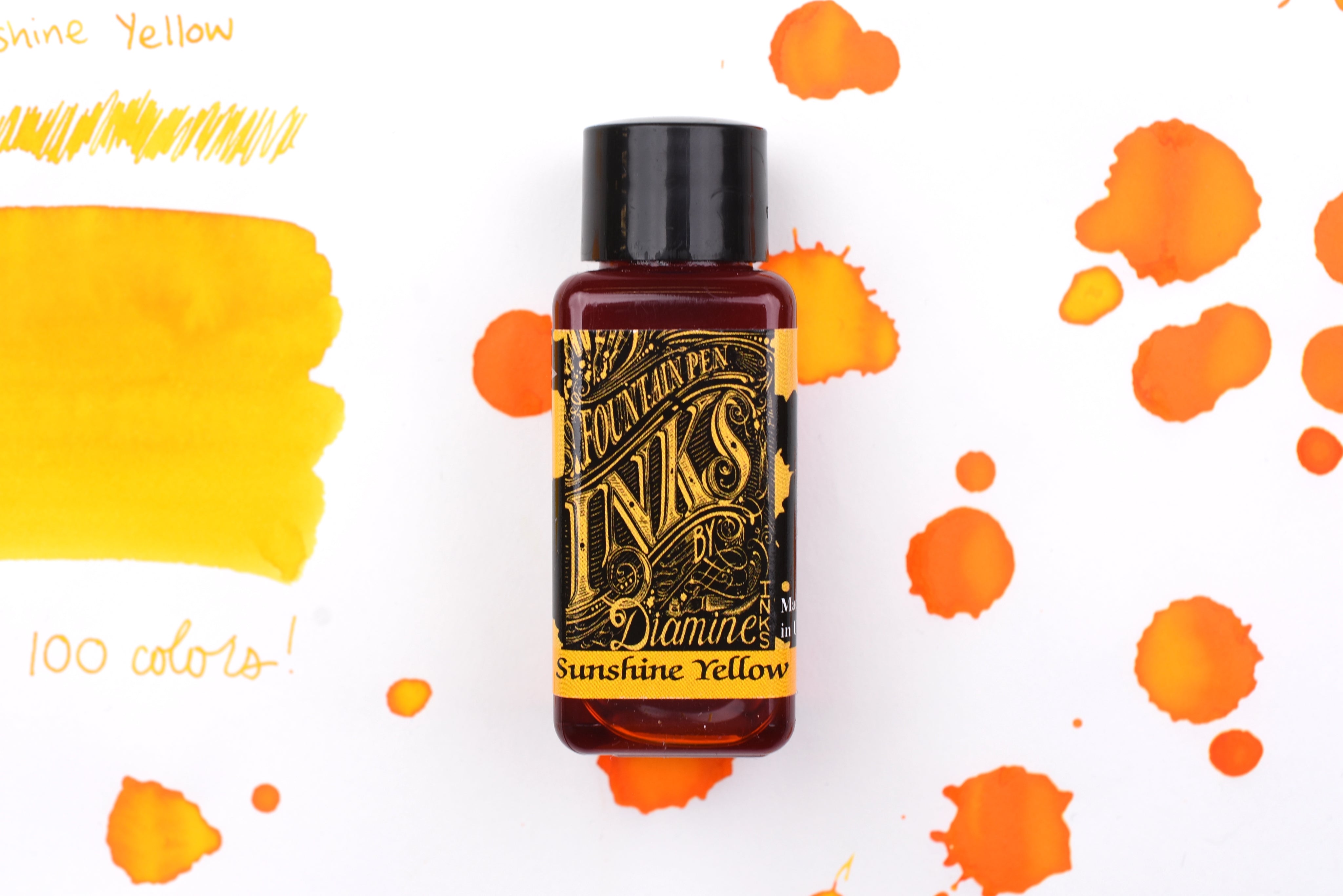 Diamine Fountain Pen Ink - Sunshine Yellow - 30mL – Yoseka Stationery