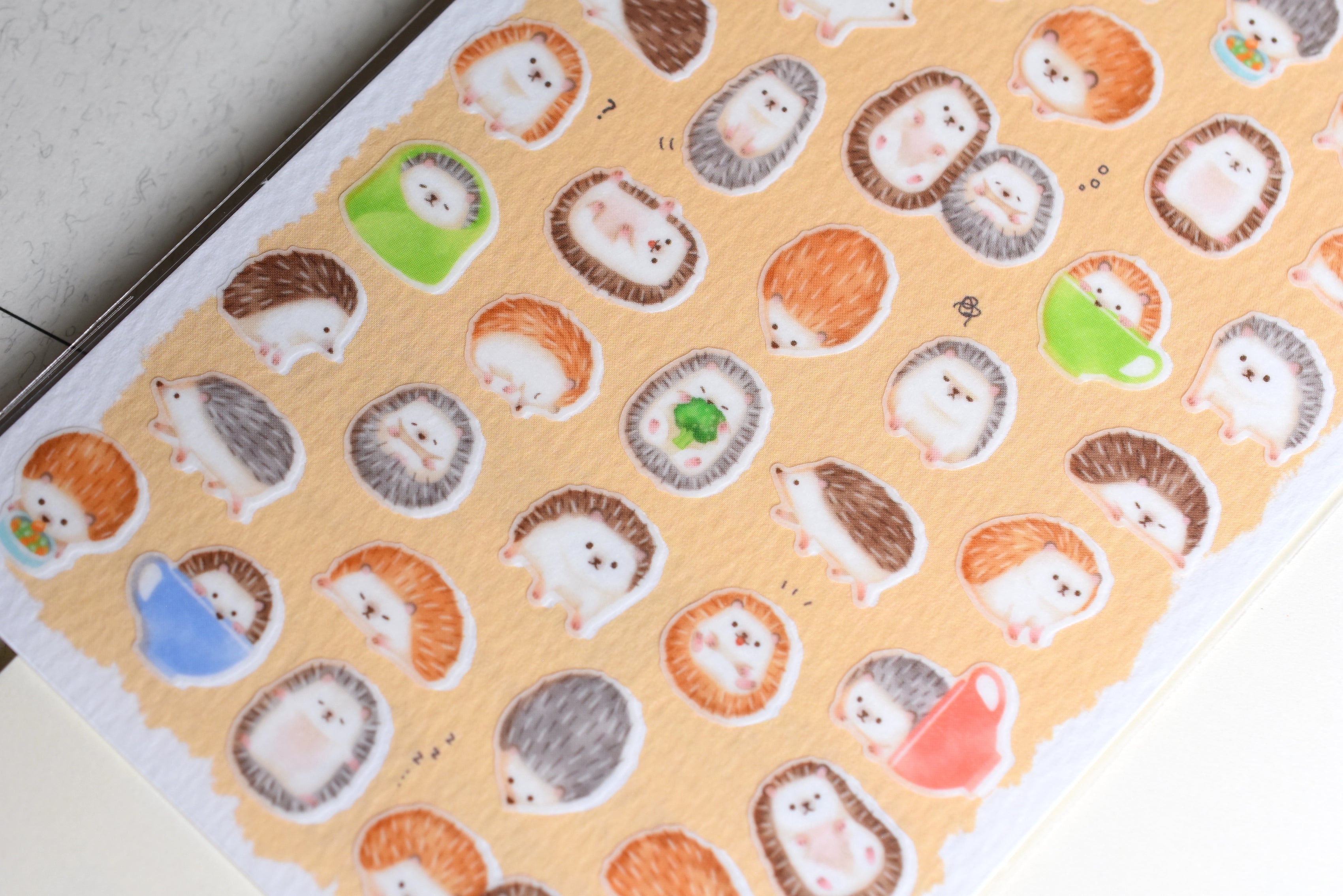 Chunky Animals Washi Stickers - Hedgehog – Yoseka Stationery