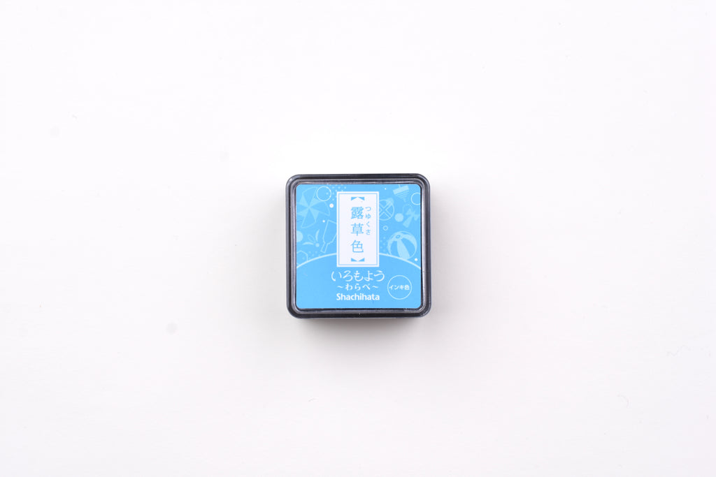 Shachihata Oil-Based Mini Ink Pad - Iromoyo Warabe - Traditional Japan – Yoseka Stationery