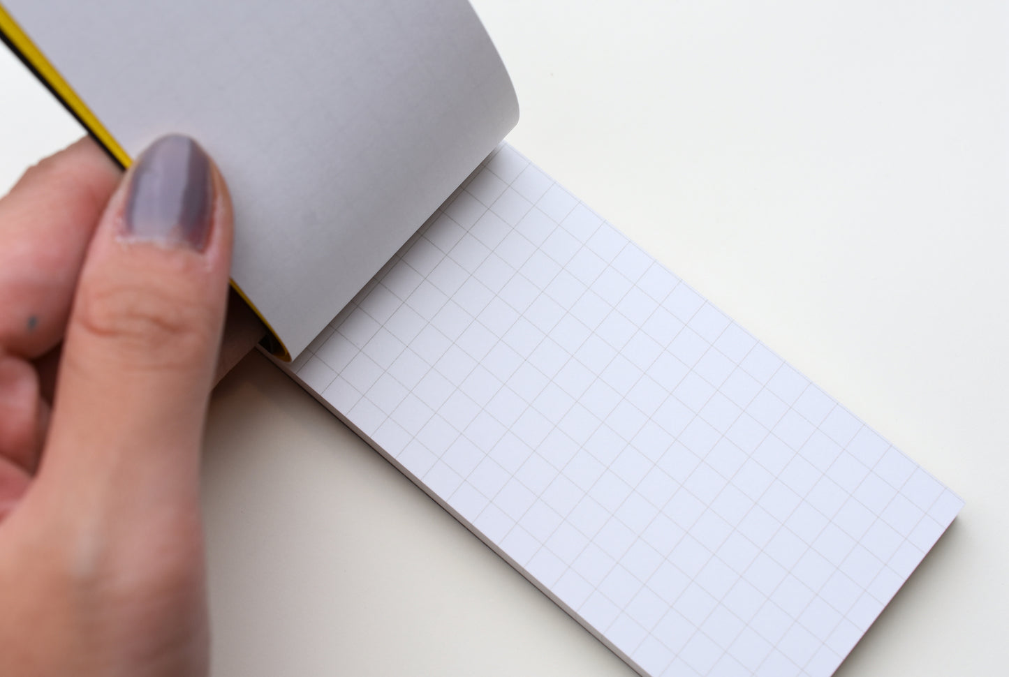Mnemosyne Stitch Memo Pad - A8 - Grid – Yoseka Stationery