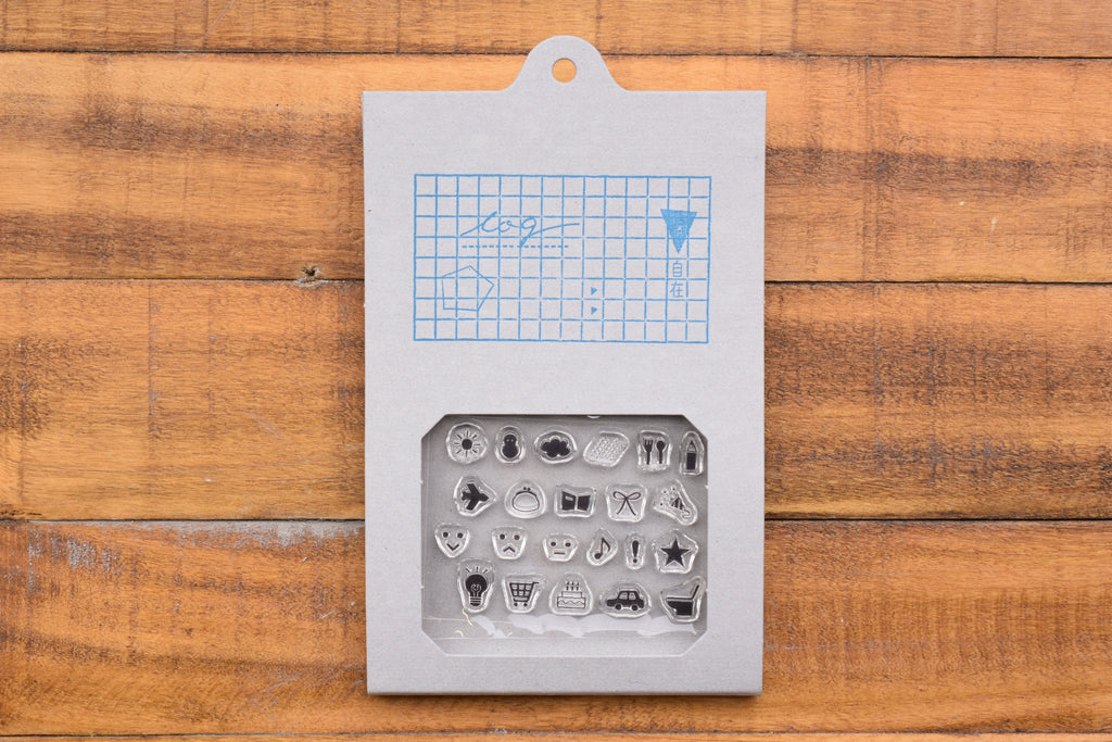 Mizushima Jizai Clear Stamps - LOG - Stamps Only – Yoseka Stationery