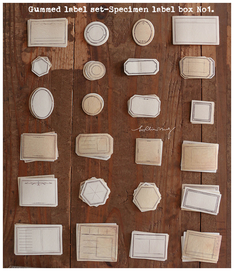 LCN Gummed Label Set - Specimen Labels No. 1 – Yoseka Stationery