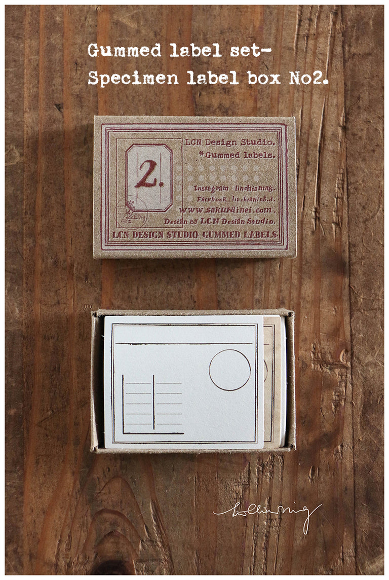 LCN Gummed Label Set - Specimen Labels No. 2 – Yoseka Stationery