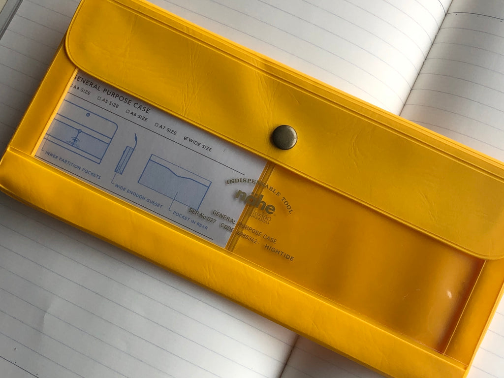 Nähe General Purpose Case - Wide - Yellow – Yoseka Stationery