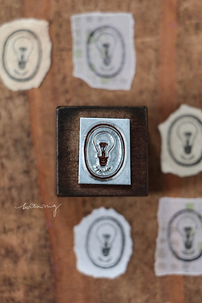 LCN Life Pieces Metal Stamp - Light Bulb – Yoseka Stationery