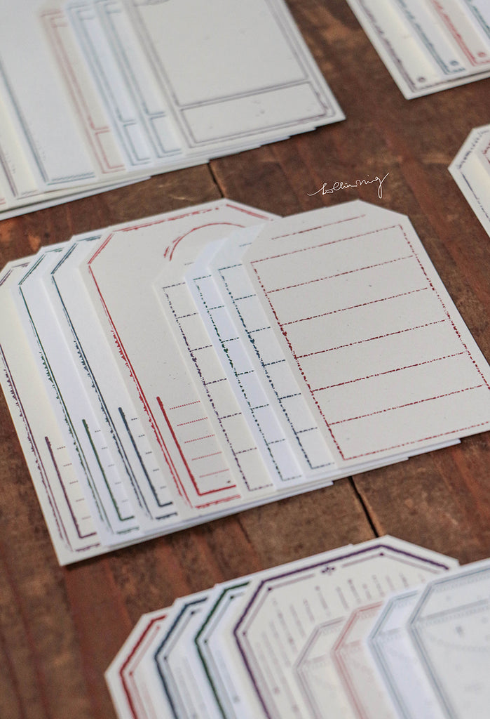 LCN Letterpress Vintage Tag Set A – Yoseka Stationery