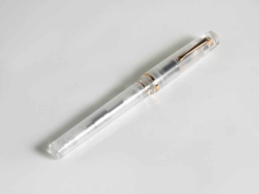 Fine Writing International Fenestro Fountain Pen - Demonstrator Gold T – Yoseka Stationery