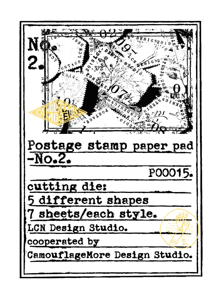 LCN No. 2 Postage Stamp Paper Pad – Yoseka Stationery