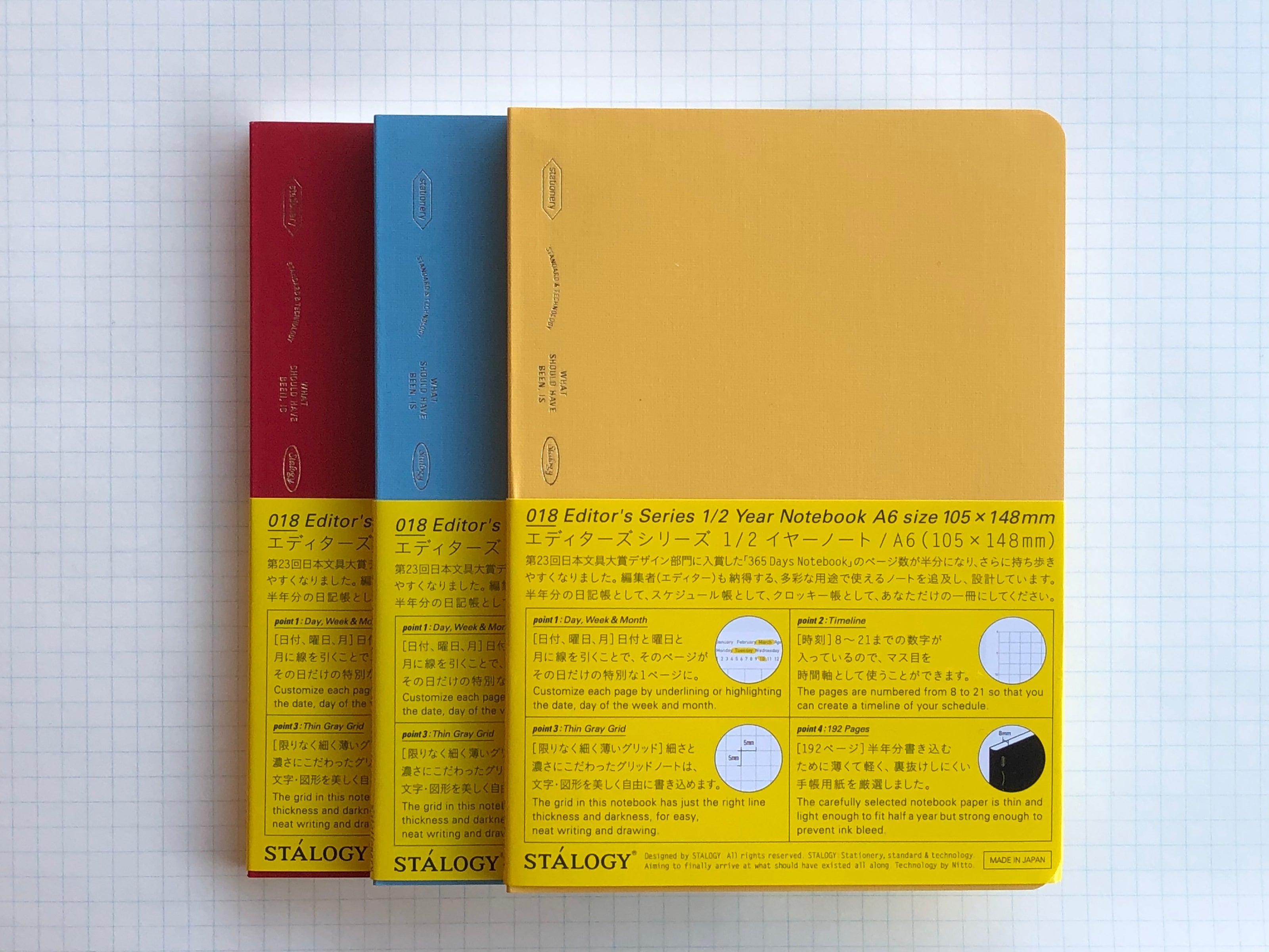 Stalogy Editor's Series 365Days Notebook - A6 - 1/2 - Colors – Yoseka ...