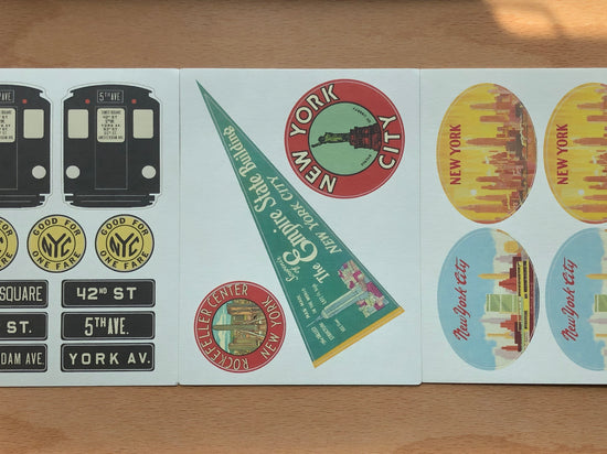 Vintage Stickers - New York – Yoseka Stationery