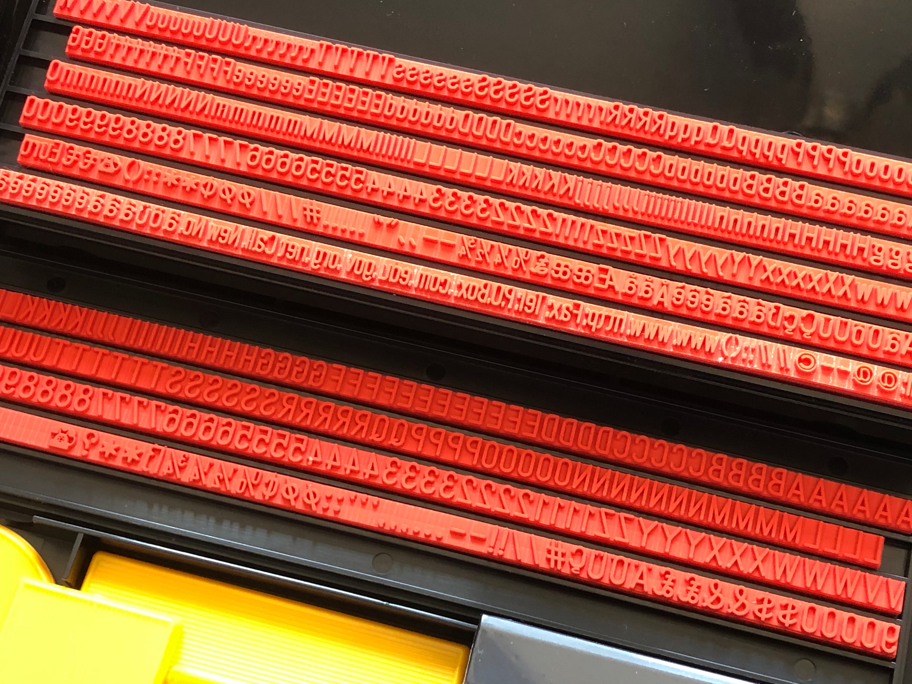 Shiny DIY Stamp Printing Kit - Small and Large Characters – Yoseka ...