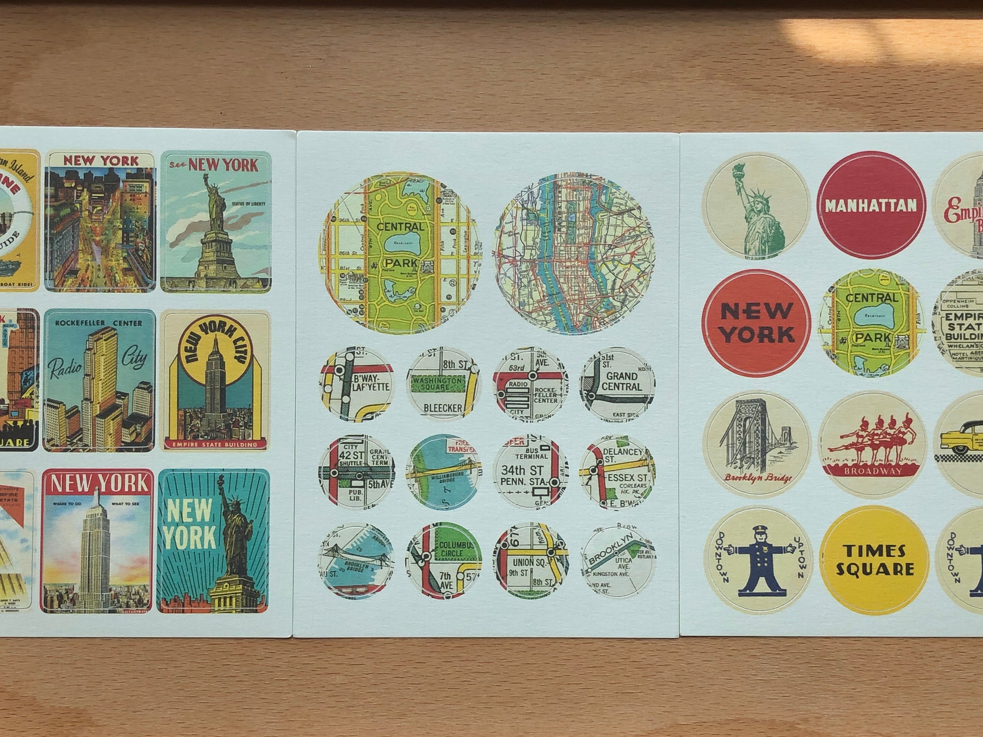 Vintage Stickers - New York – Yoseka Stationery