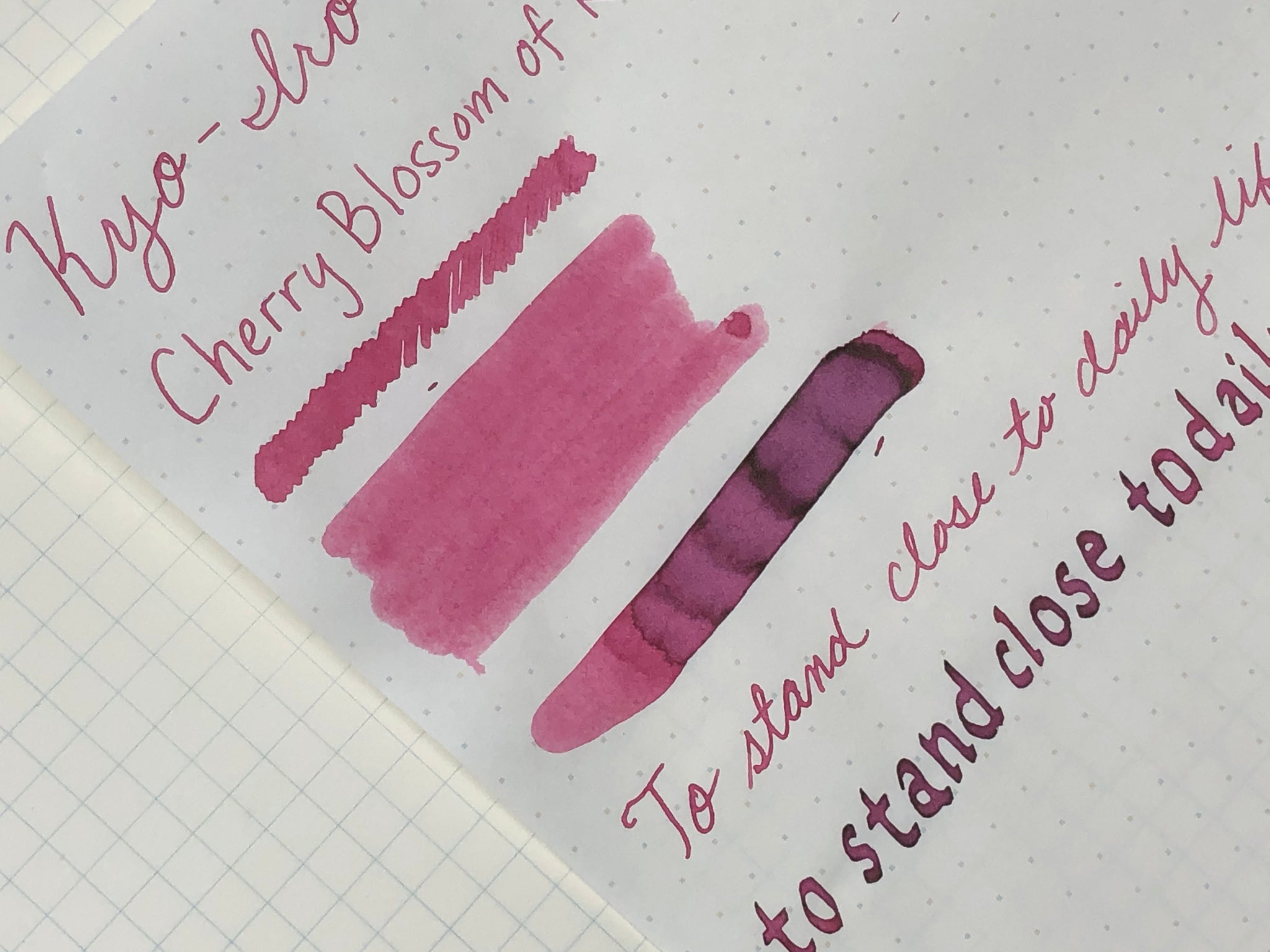 Kyo-Iro Cherry Blossom of Keage Ink – Yoseka Stationery