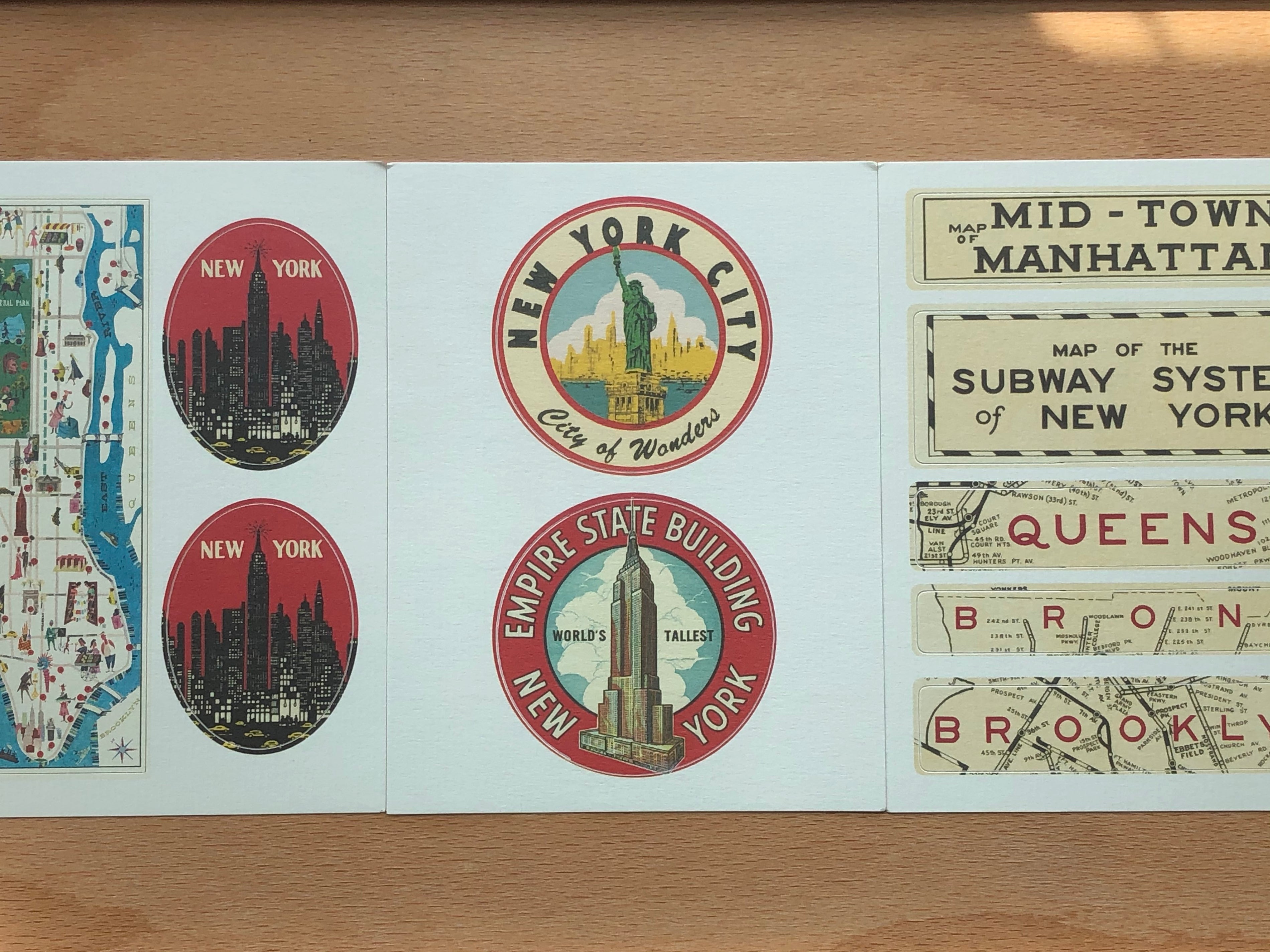 Vintage Stickers - New York – Yoseka Stationery