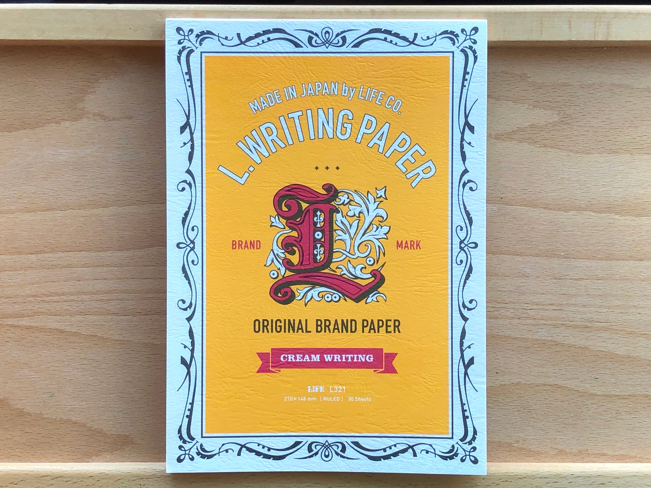 Life Brand Letter Pad - A5 - Cream Paper – Yoseka Stationery
