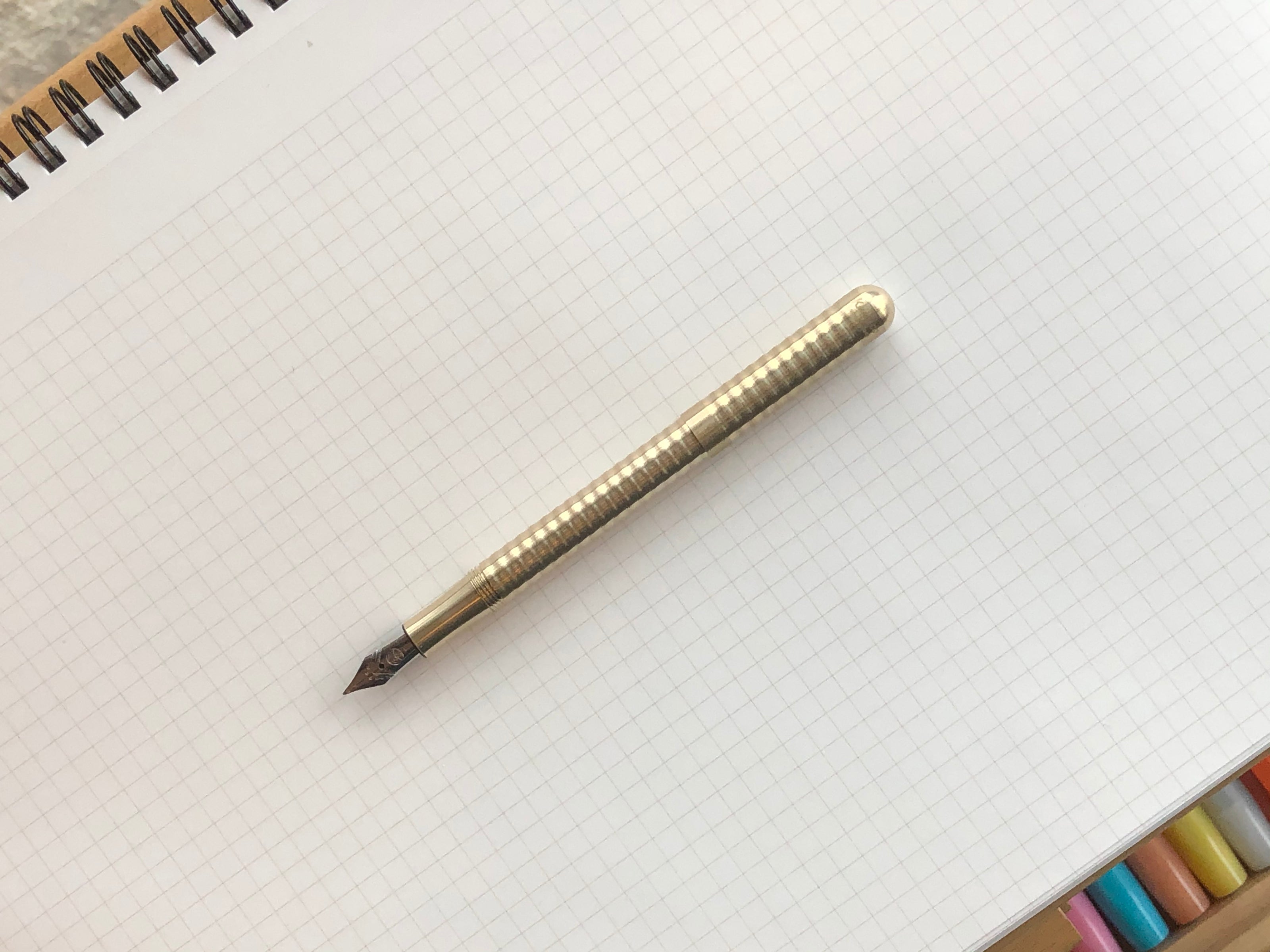 LILIPUT Fountain Pen - Brass Wave – Yoseka Stationery