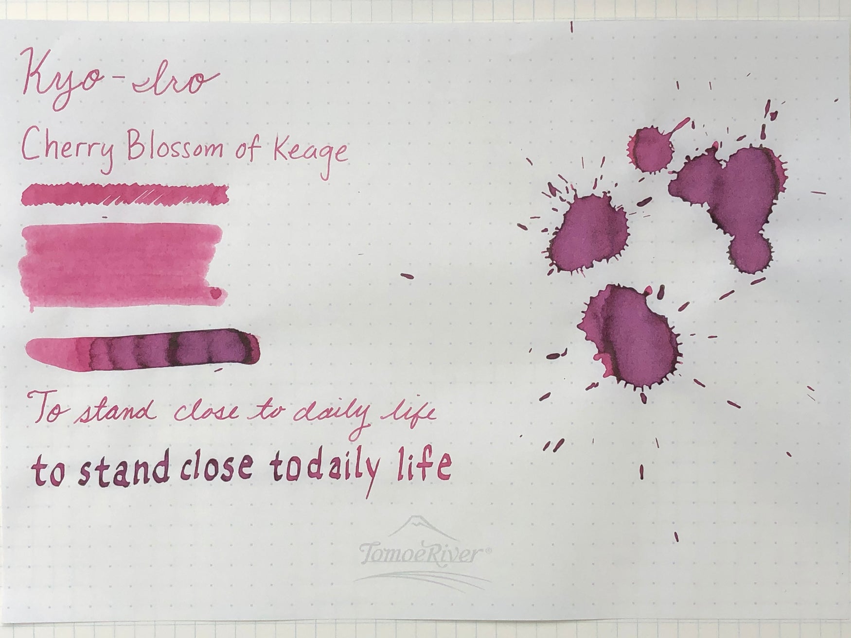 Kyo-Iro Cherry Blossom of Keage Ink – Yoseka Stationery