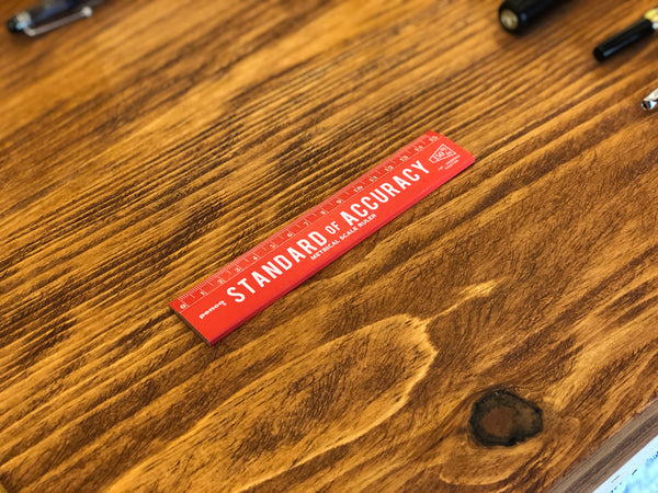 Wooden Ruler - 15cm - Red – Yoseka Stationery
